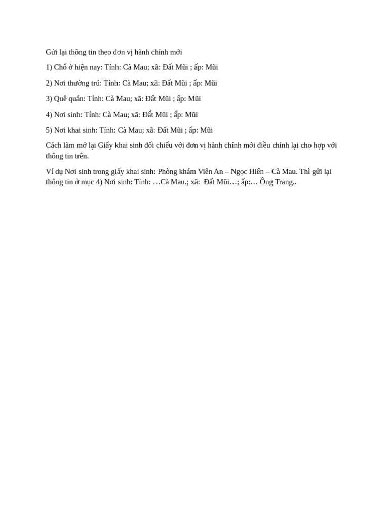 Điều Chỉnh Thông Tin HS | PDF