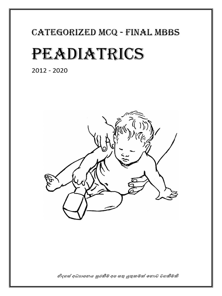 Pera MCQ - Paediatrics | PDF | Infants | Preterm Birth