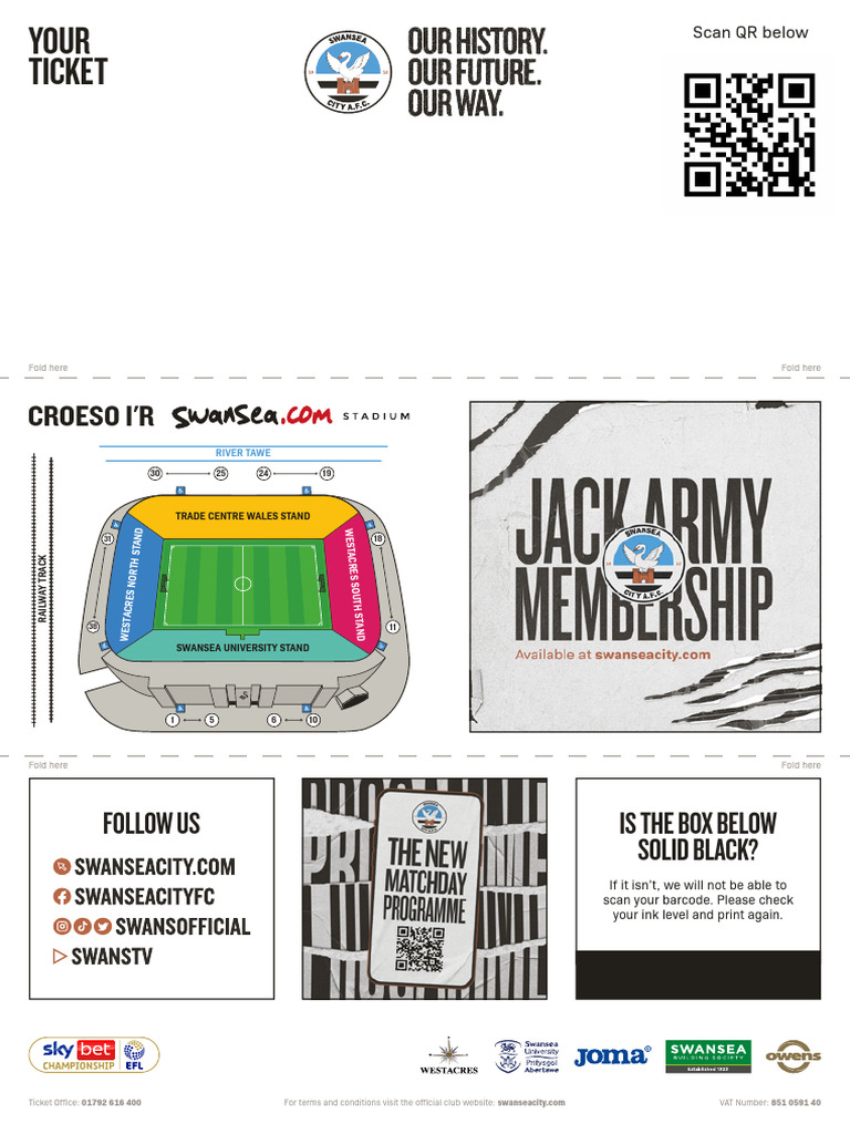 Swansea City AFC Ticket Information | PDF | Encodings | Input/Output