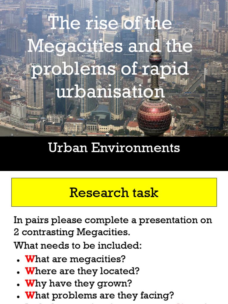 Challenges of Rapid Urbanization in Megacities | PDF | Urbanization | Slum