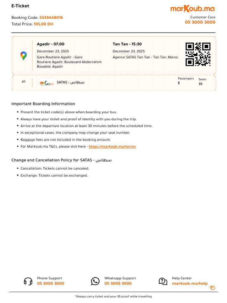 Markoub-5339448016-eTicket | PDF