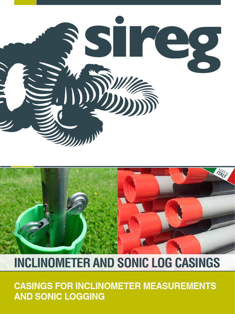 Inclinometer & Sonic Log Casings Guide | PDF | Concrete | Mechanical ...