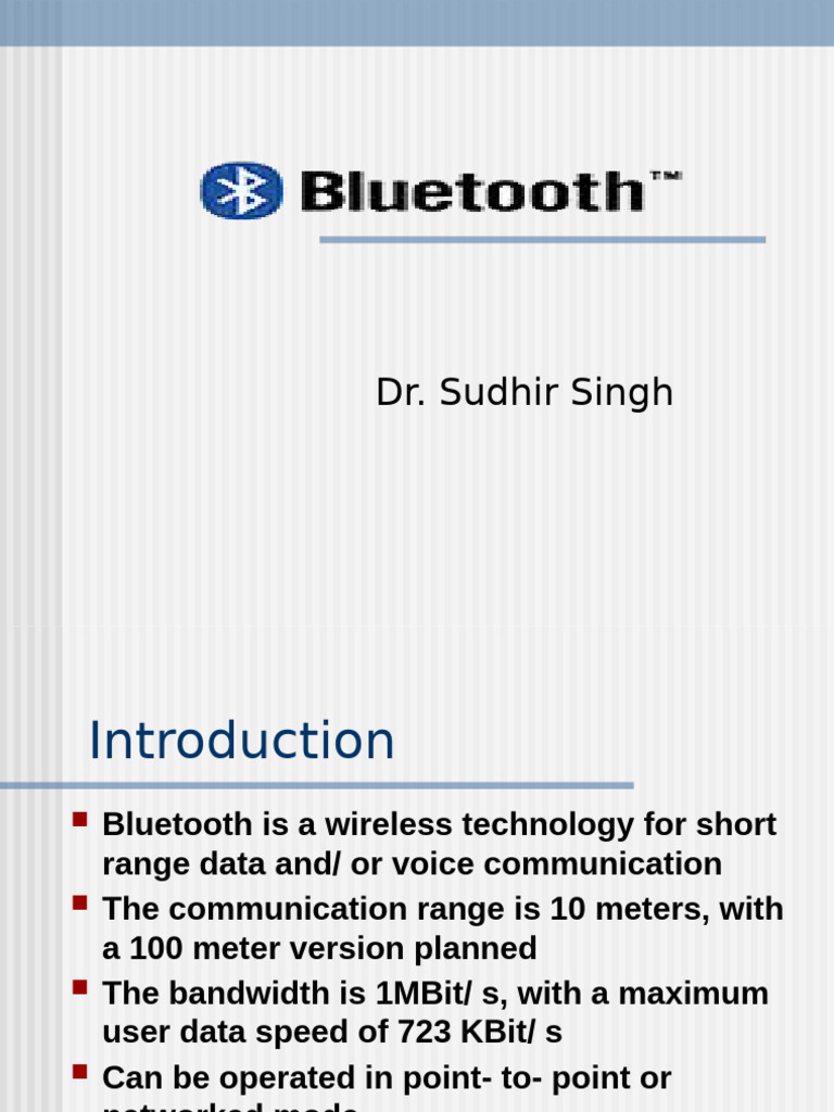 BLUETOOTH | PDF | Bluetooth | Encryption