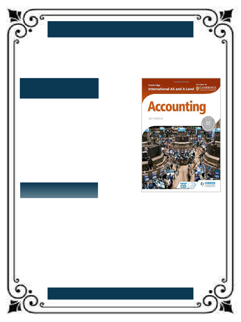 Cambridge International AS and A Level Accounting Ian Harrison eBook ...