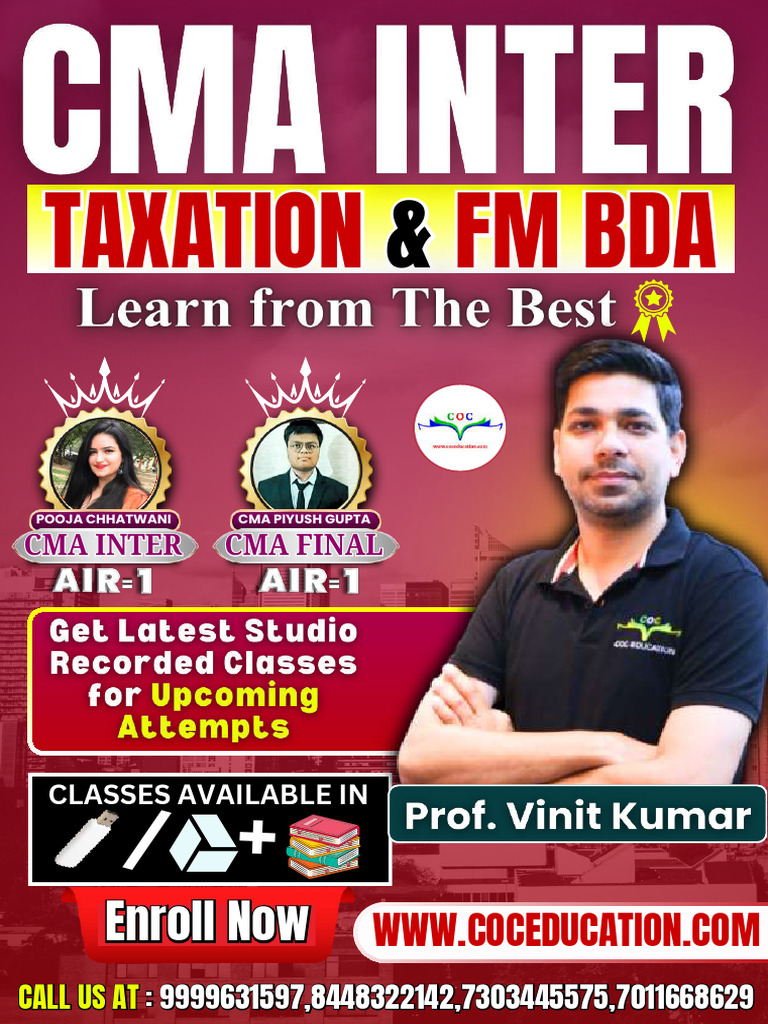 CMA Inter DT & IDT Marathon Part - 2 By Prof. Vinit Kumar (1)(1) | PDF ...