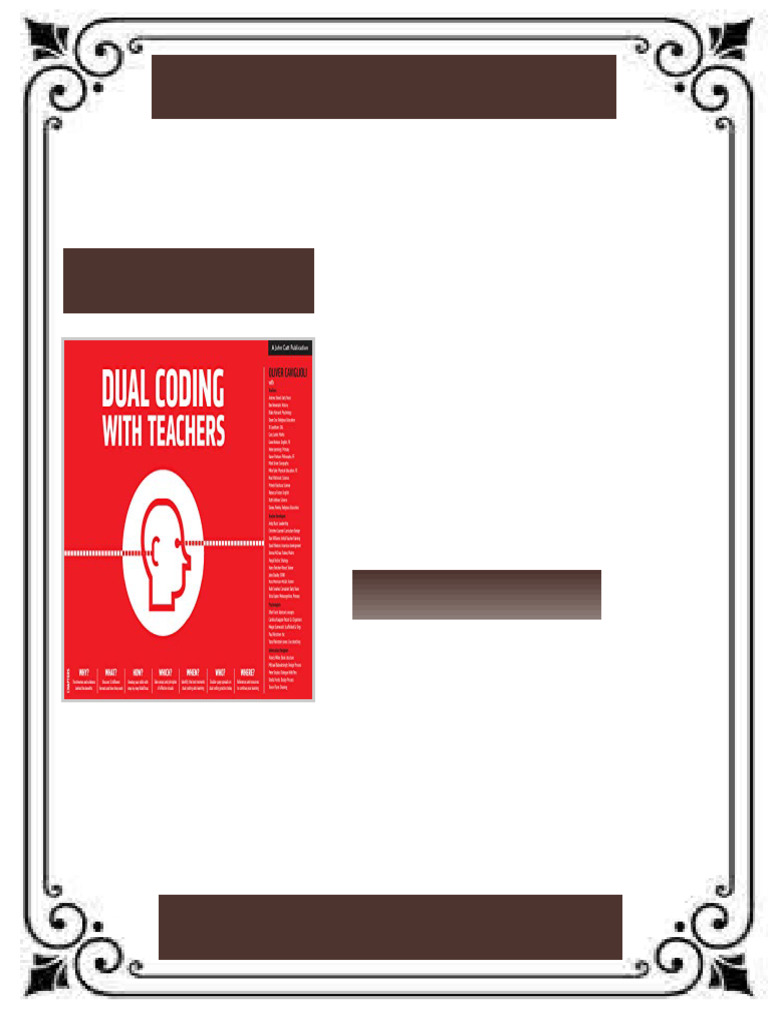 Dual Coding With Teachers Caviglioli eBook repaired pdf | PDF ...