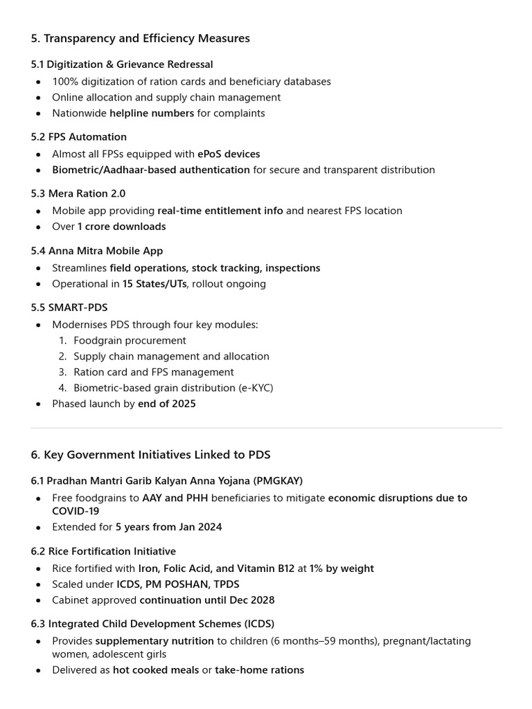 Enhancing PDS: Digital Solutions & Initiatives | PDF