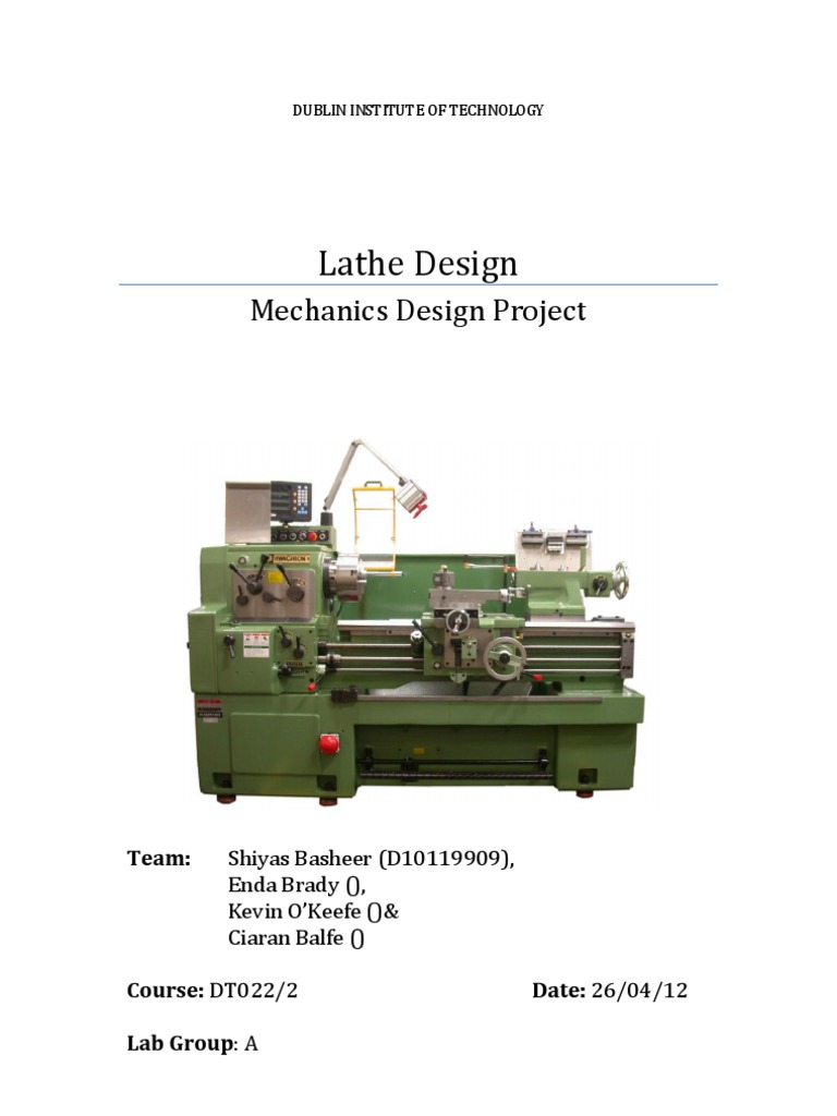 Lathe design | Transmission (Mechanics) | Clutch