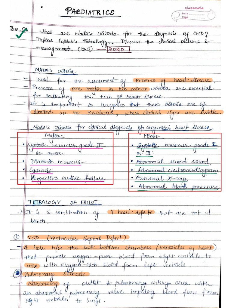 Paeds. (Solved) | PDF | Clinical Medicine | Diseases And Disorders