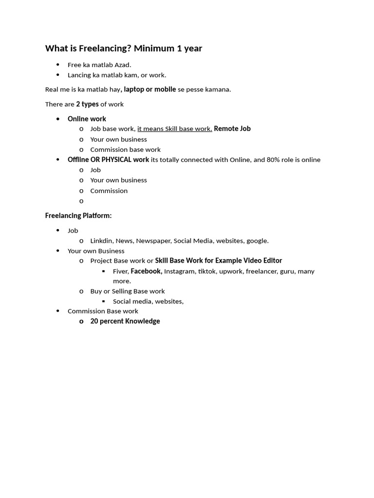 Understanding Freelancing Basics | PDF