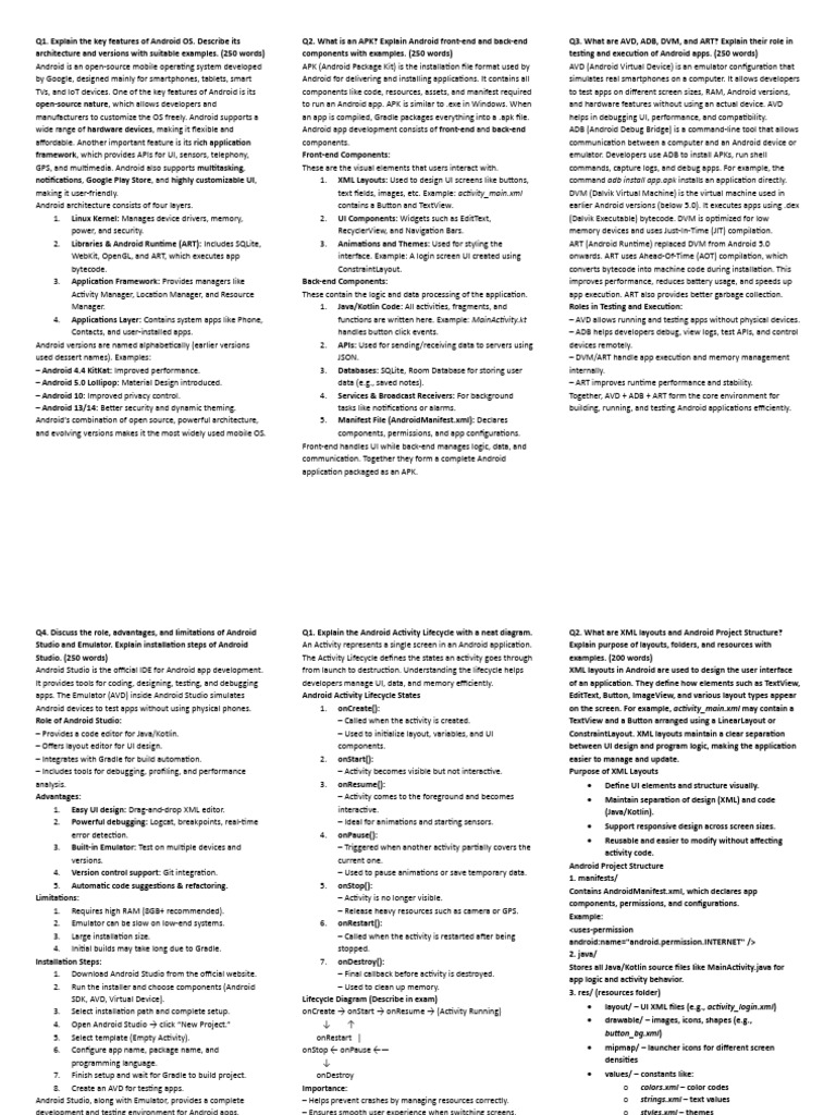MAD own IMP | PDF | Android (Operating System) | Mobile App
