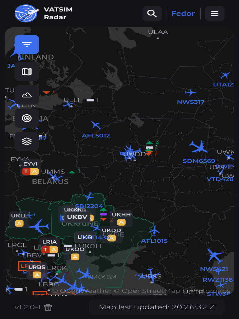 VATSIM Radar Map Update v1.2.0-1 | PDF