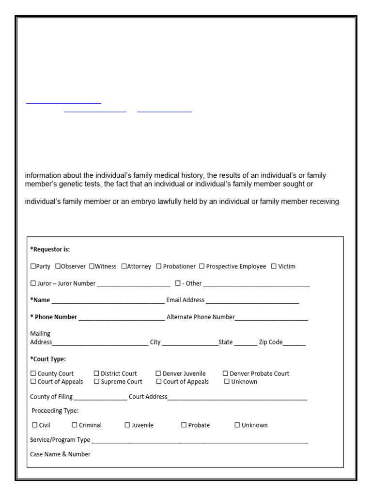 ADA Accommodation Request Form | PDF | Americans With Disabilities Act ...