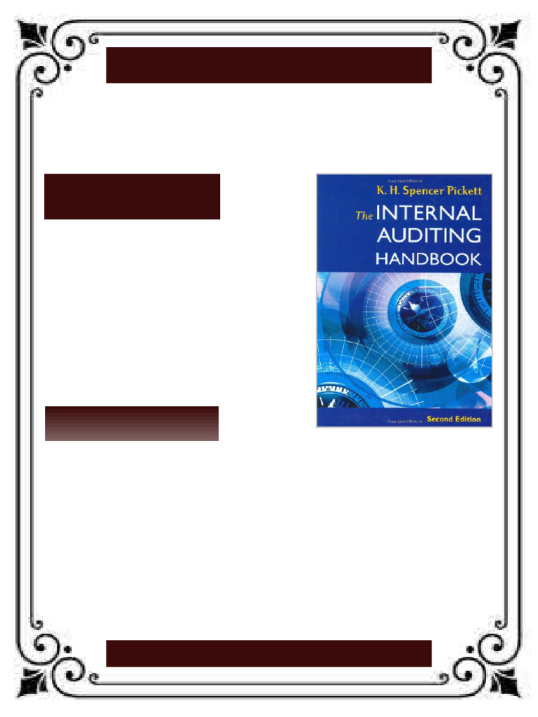 The Internal Auditing Handbook 2nd Edition K. H. Spencer Pickett ebook ...