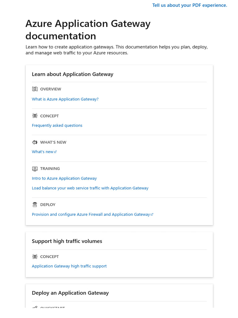 Azure Application Gateway Overview Guide | PDF | Load Balancing ...