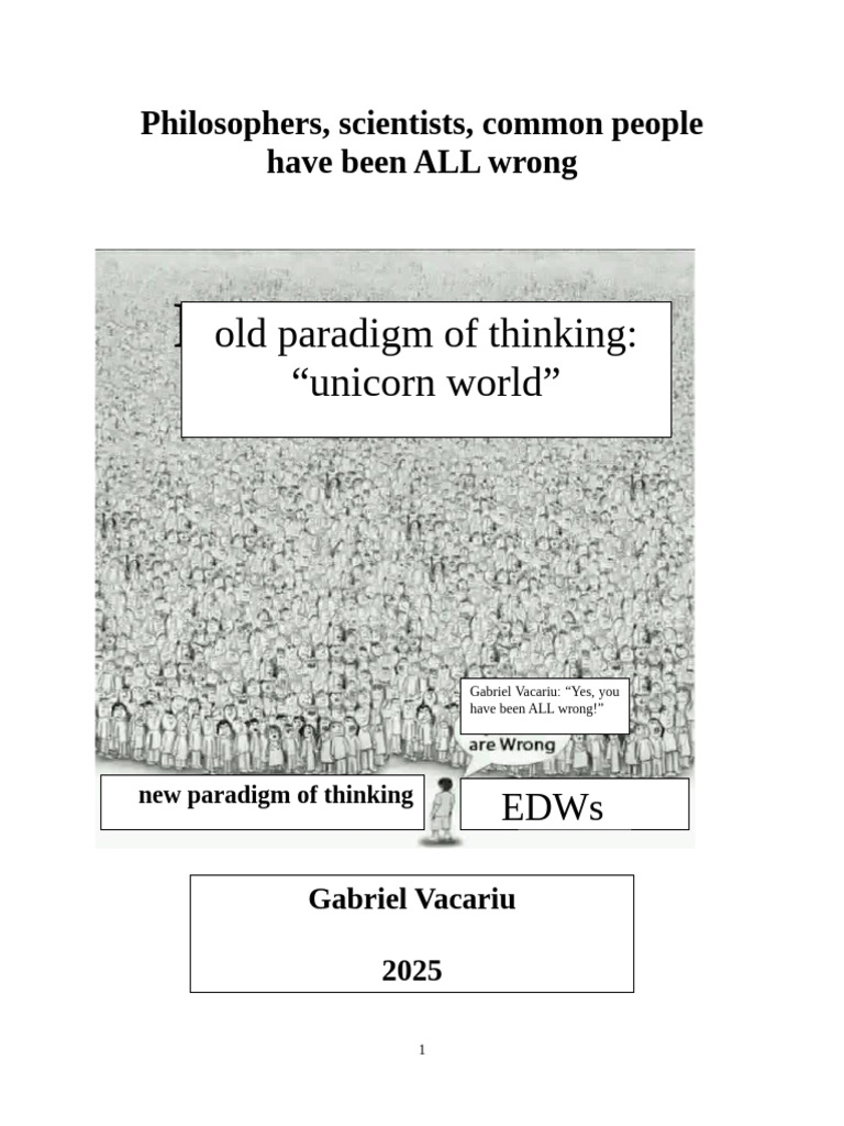 Gabriel Vacariu (2025), Philosophers, Scientists, Common People Have ...