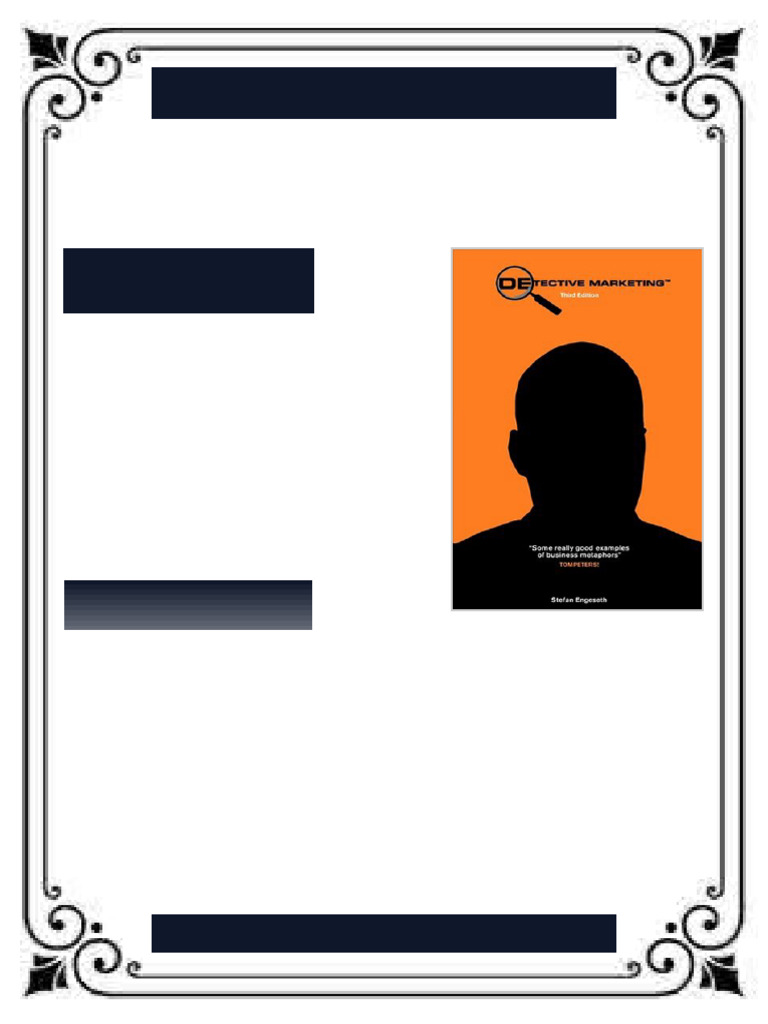 Detective Marketing Creative Common Sense in Business 3rd Edition ...