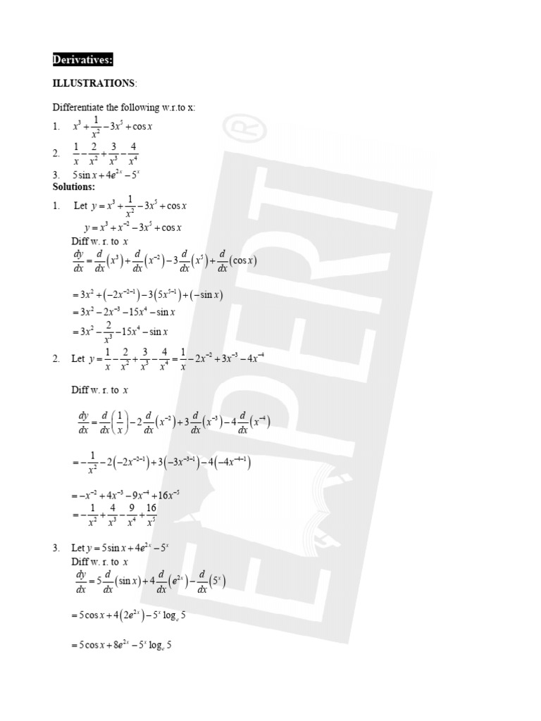 Derivatives and Its Applications | PDF | Tangent | Slope