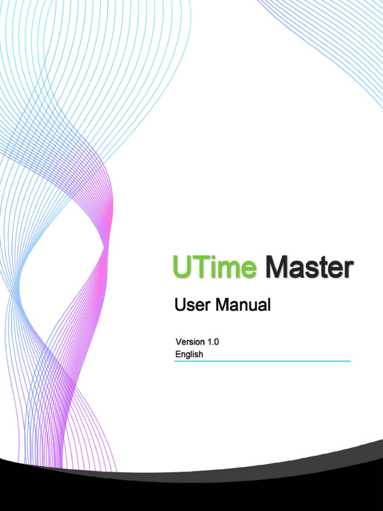 UTime Master User Manual | PDF | Interface (Computing) | Mobile App