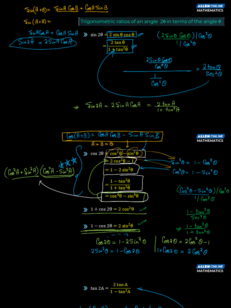 T Ratios of Multiple Angles-02 - 251201 - 171251 | PDF | Angle ...