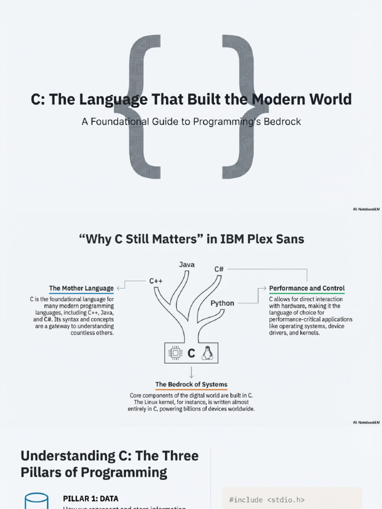 C Programming Infographics Slide | PDF