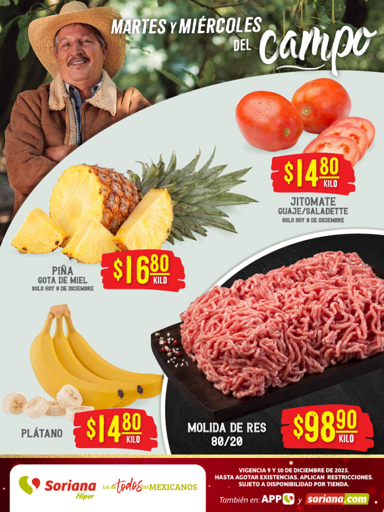 Soriana Híper - Martes y Miércoles Del Campo Híper_ Ags, Nay, Jal, Qro ...