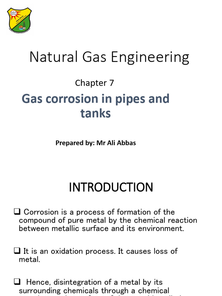 Chapter 7 Gas Corrosion in Pipes and Tanks | PDF | Corrosion | Anode