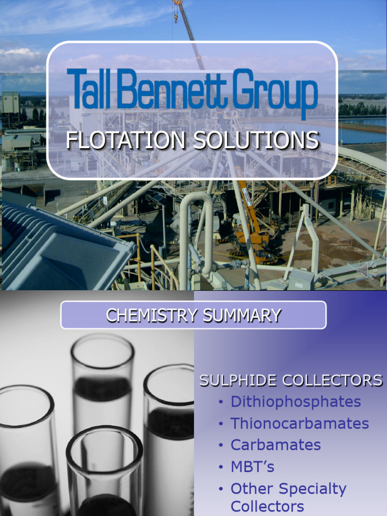 Tall Bennet Flotation Chemicals Information | PDF | Copper | Sulfide