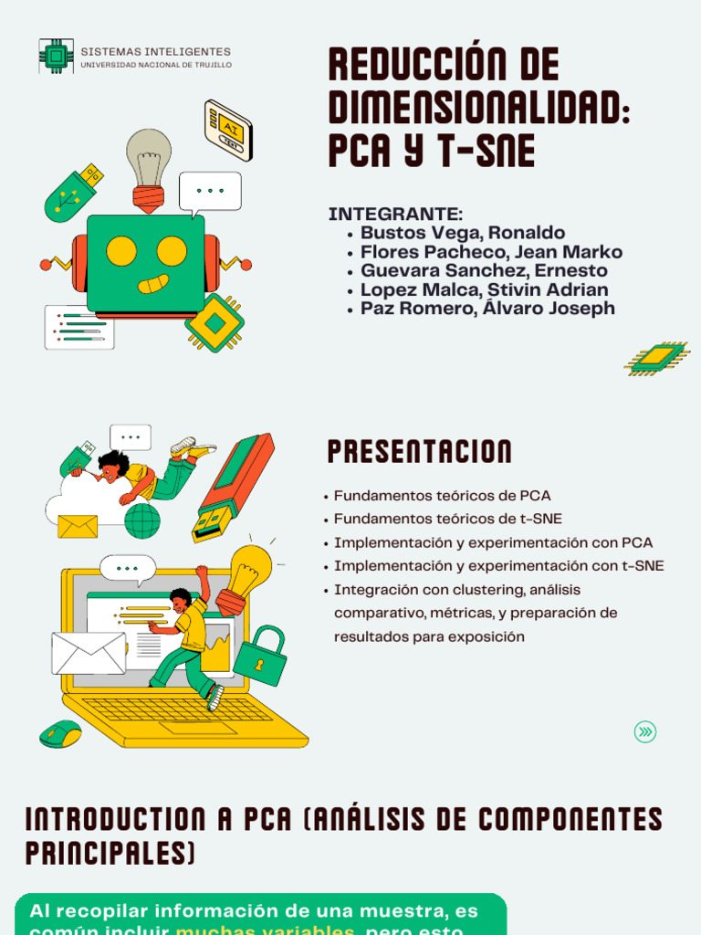 Grupo 6 PCA y T-SNE (Reducción de Dimensionalidad) | PDF | Análisis de ...