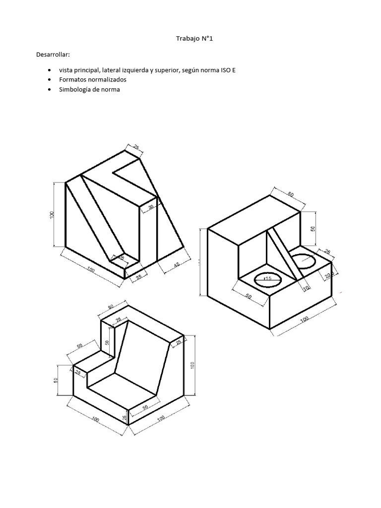 Diseño de Vistas según Norma ISO E | PDF