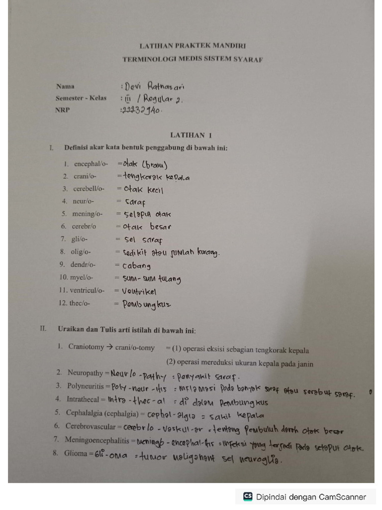 Tugas 1 Terminologi (3) | PDF