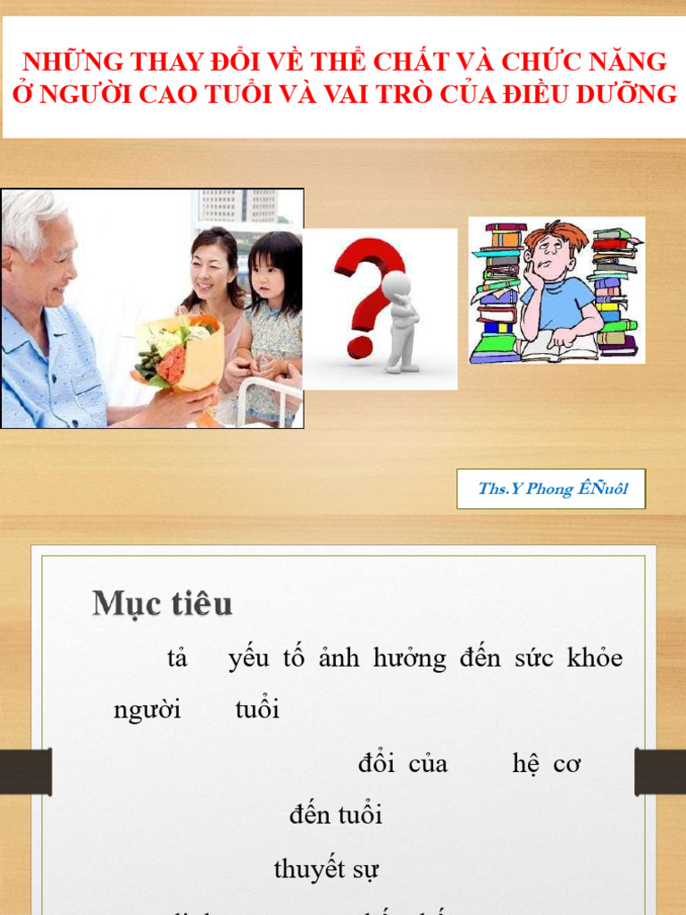 CÁC THAY ĐỔI CHỨC NĂNG DO LÃO HÓA | PDF
