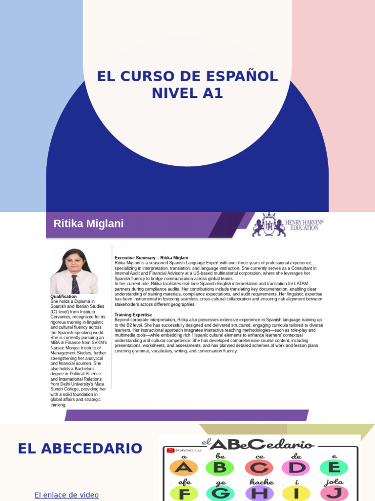 El Curso de Español Nivel A1 | PDF | Fluency | Spanish Language
