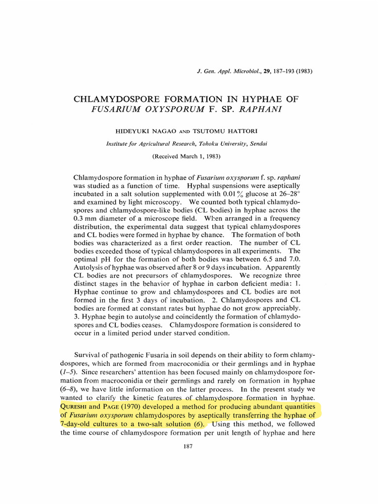 1 Nutrient .Czapek-Dox-Type Synthetic Medium | PDF