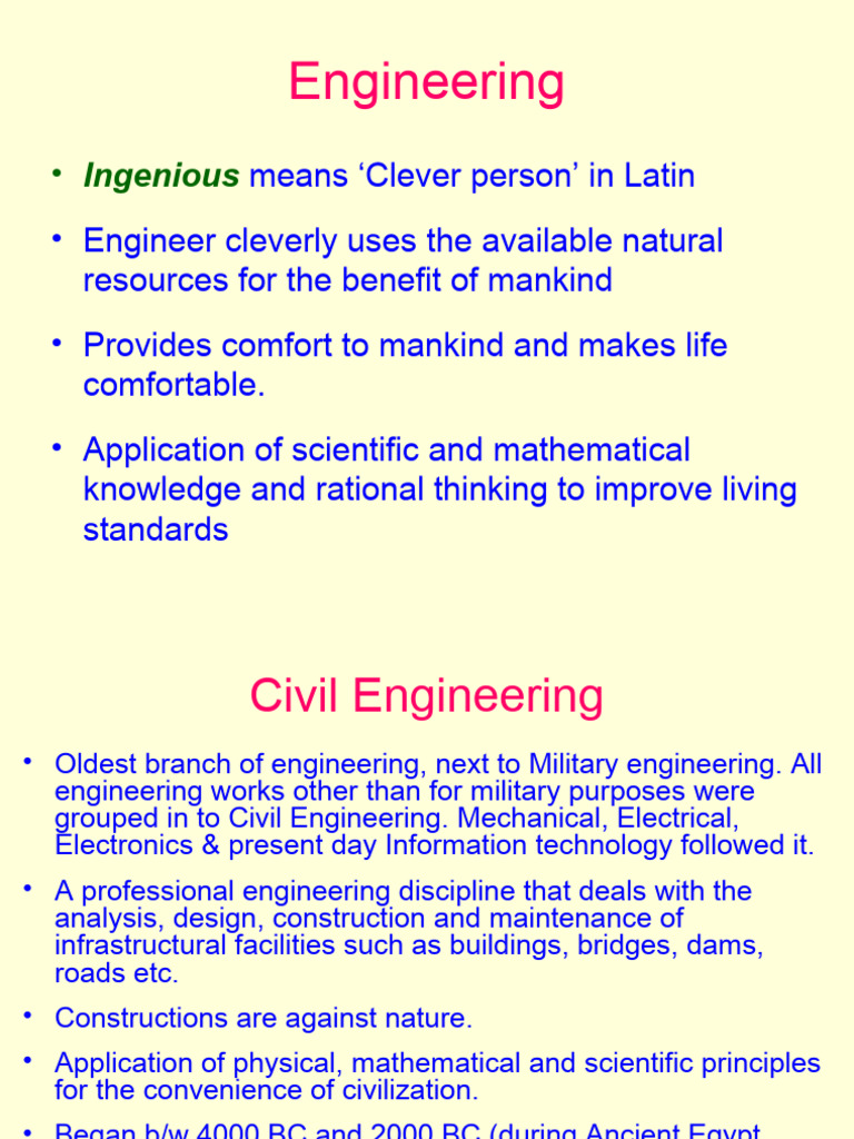 Overview of Civil Engineering Disciplines | PDF | Dam | Civil Engineering
