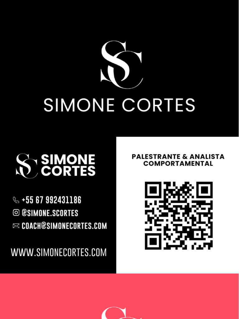 Cream Black Minimalist Modern Monogram Letter Initial Business Card | PDF