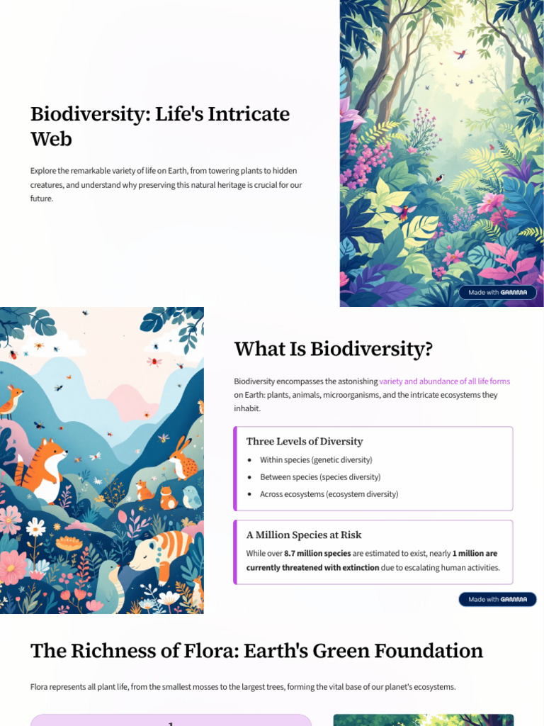 Biodiversity Lifes Intricate Web | PDF | Biodiversity | Ecosystem