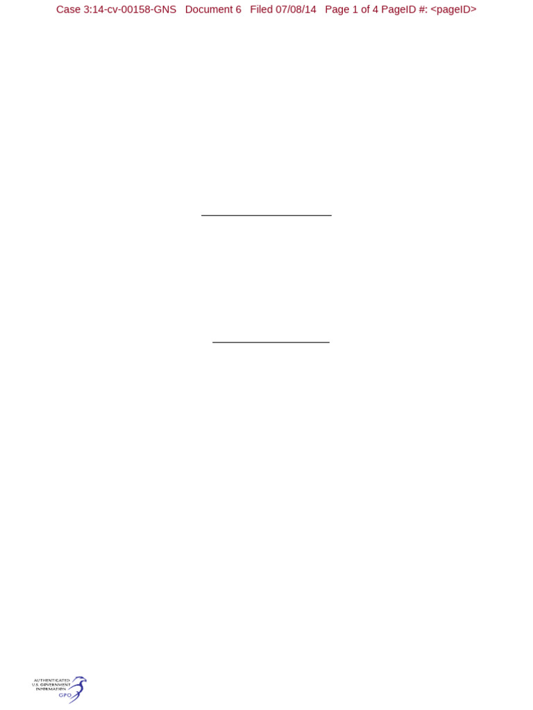 USCOURTS-kywd-3_14-cv-00158-0rjtnrjtjrrnfj | PDF | Bell Atlantic Corp ...