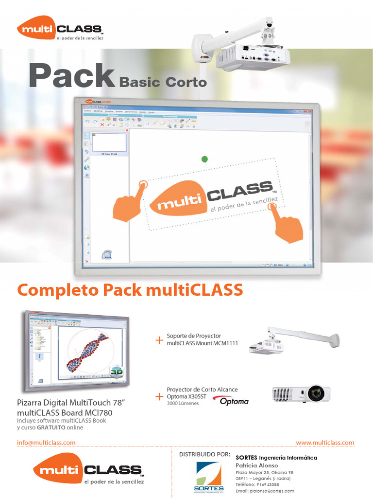 01 MultiCLASS Pack Basic Corto - Dossier | PDF | Informática