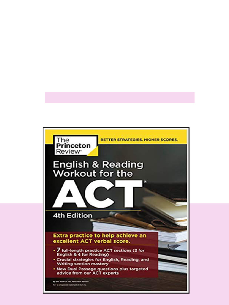 English And Reading Workout For The Act 4th Edition Extra Practice For ...