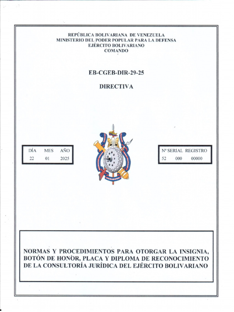 Dir 29 25 Procedimientos para Otorgar Las Insignias Boton-Consultoria ...