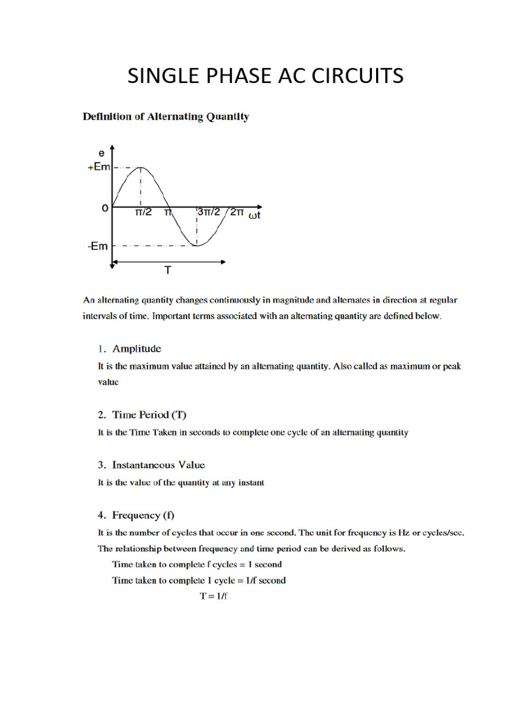 SinglePhaseACCircuits - PowerAnalysis-2 | PDF