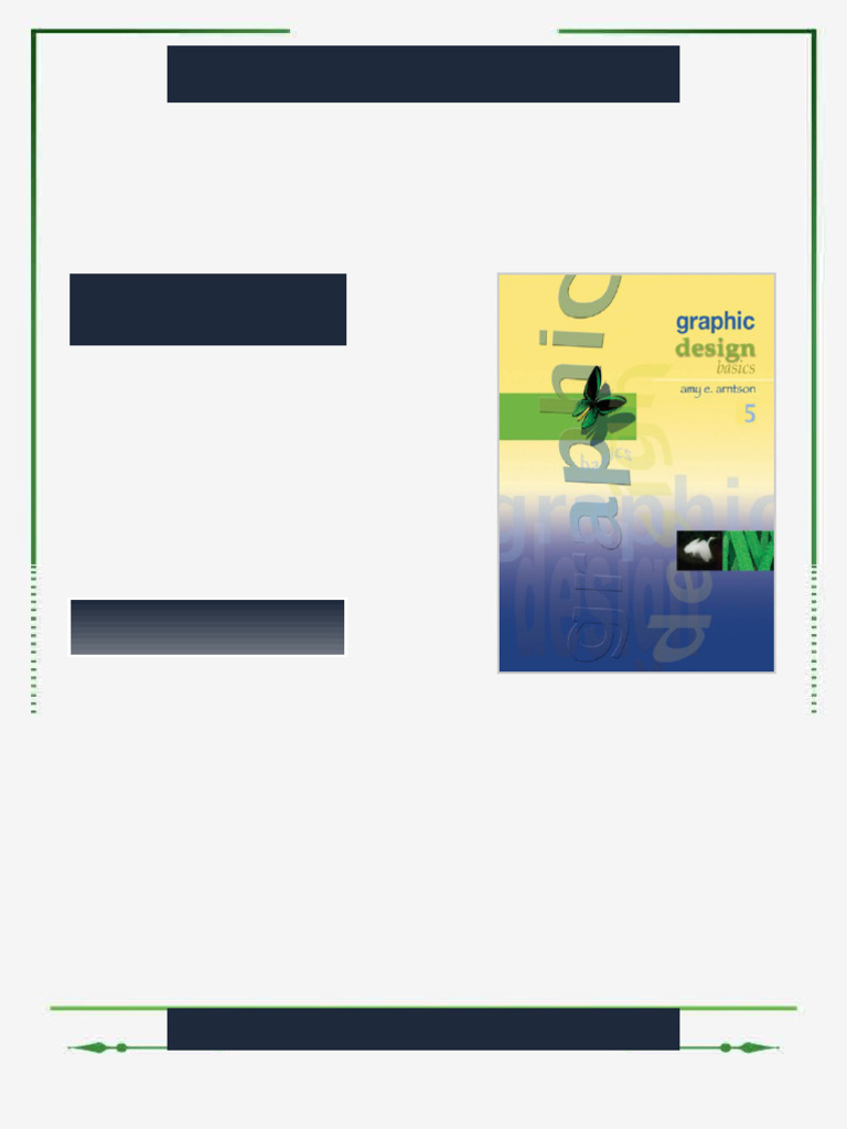 Graphic Design Basics 5th Edition Amy E. Arntson ebook formatted ...