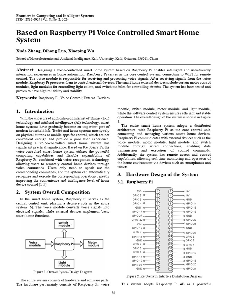 Based On Raspberry Pi Voice Controlled Smart Home | PDF | Raspberry Pi ...