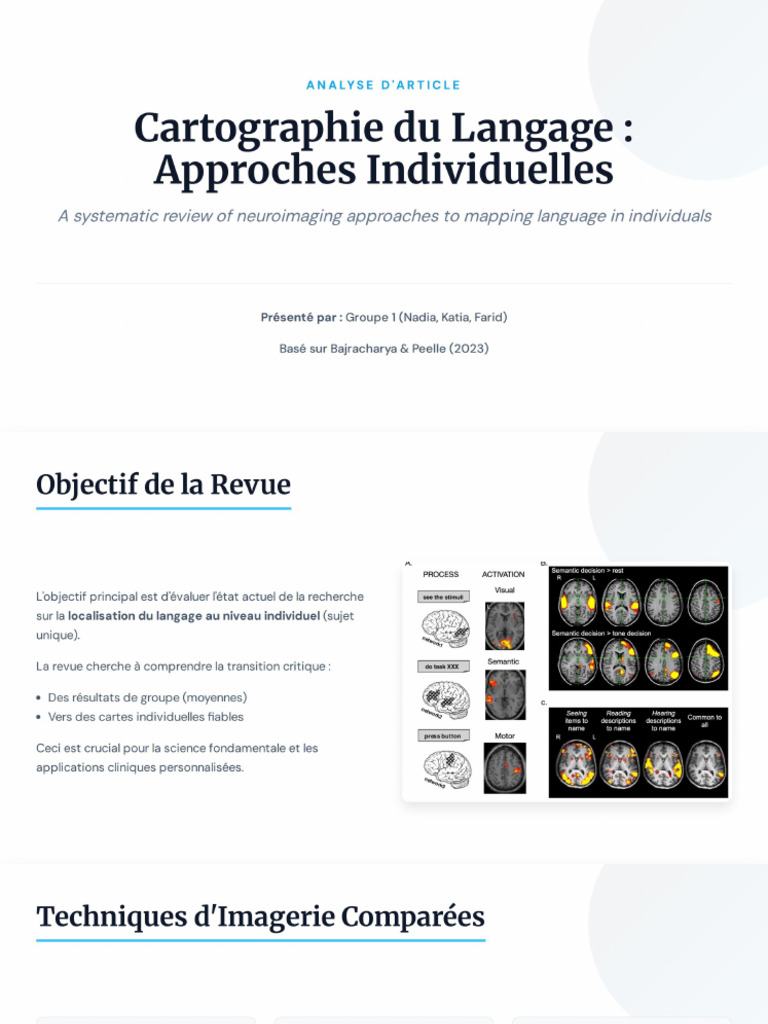 Analyse de La Cartographie Du Langage | PDF
