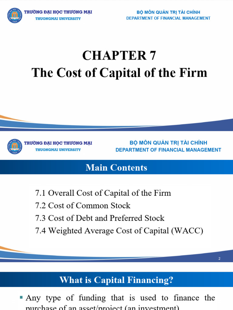 The Cost of Capital 2025 - Students | PDF | Cost Of Capital | Depreciation