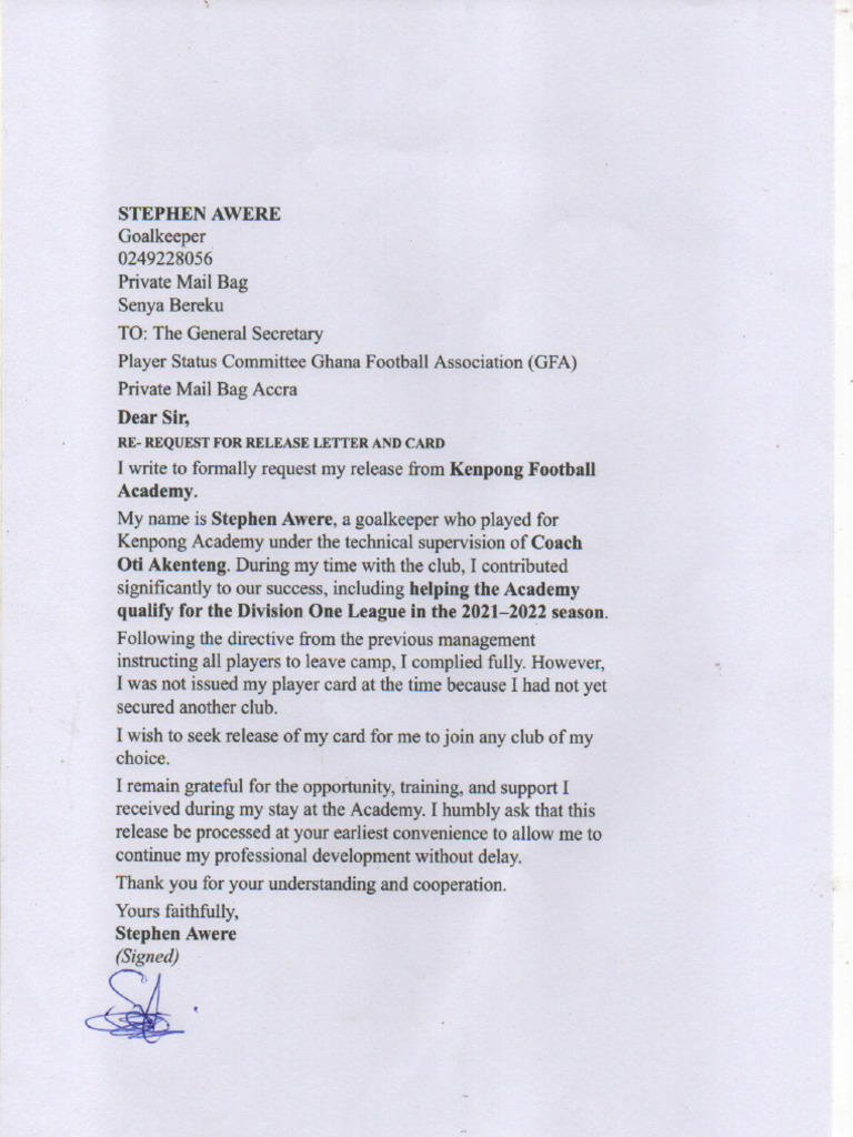 Release Letter | PDF