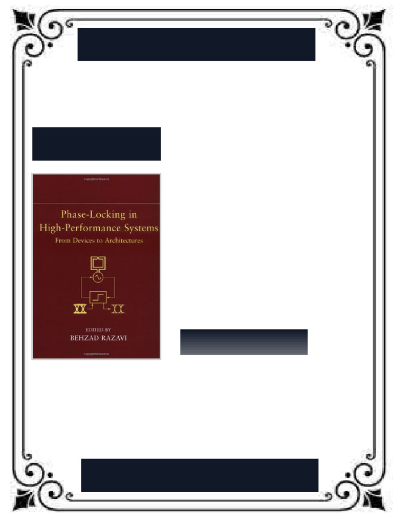 Phase Locking in High Performance Systems From Devices to Architectures ...