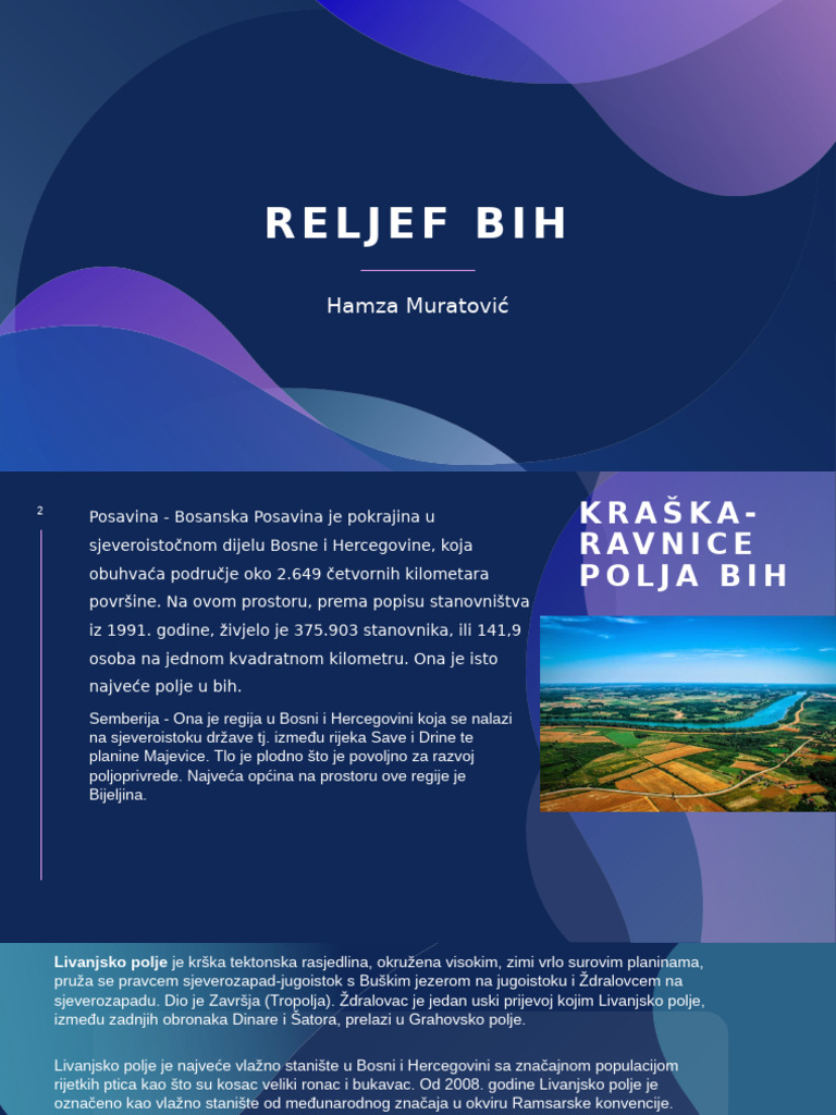 Reljef Bih | PDF