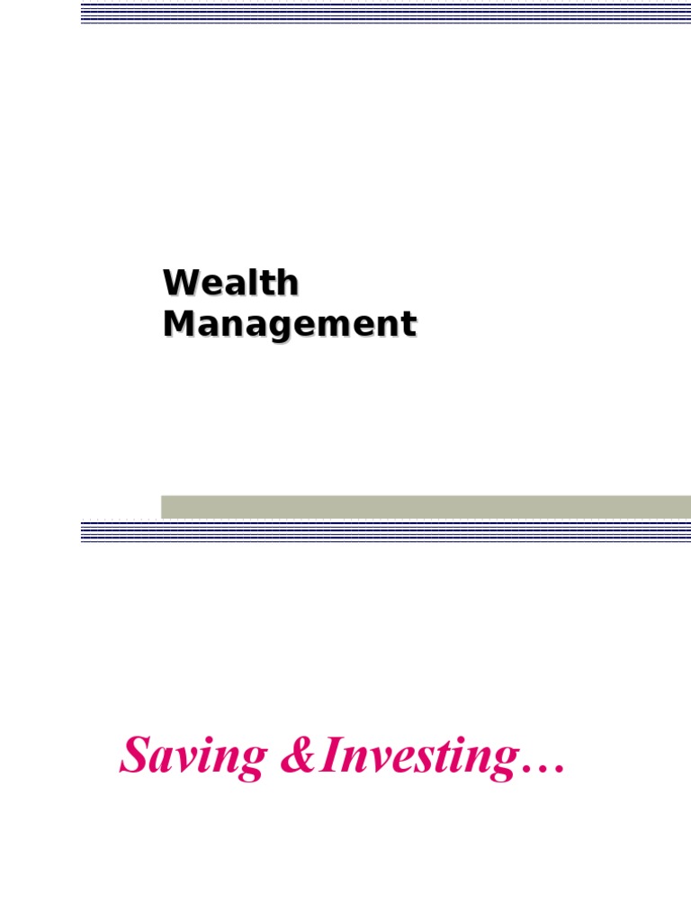 Wealth Management | PDF | Asset Allocation | Mutual Funds